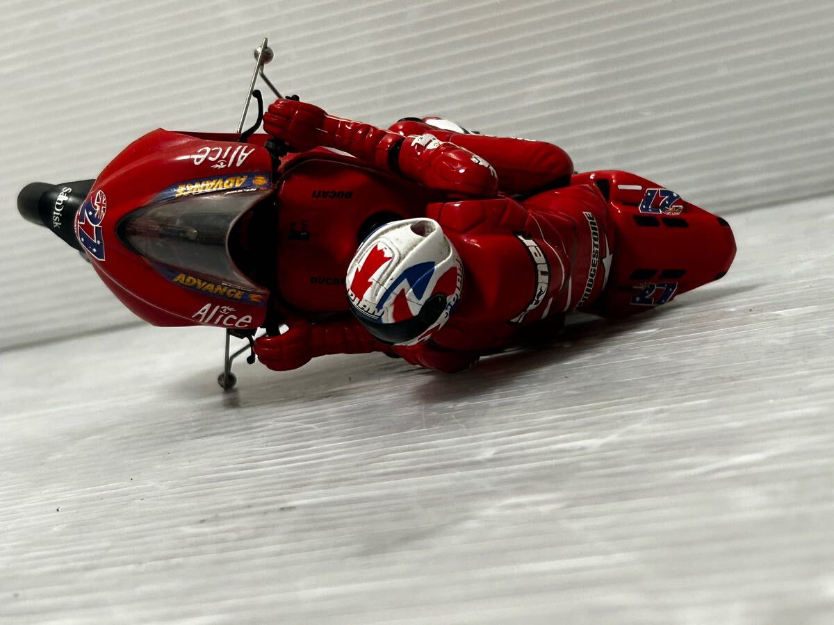 H029 現状品 1/12 バイク ラジコン シルバーリット ドゥカティ DUCATI ALICE 27 sandisk ...