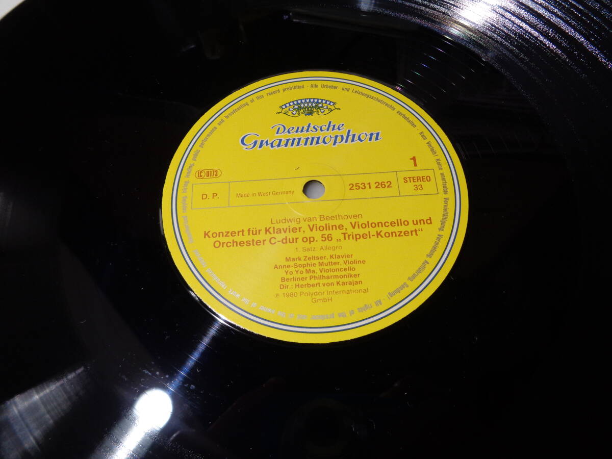 アンネ＝ゾフィー ムター氏の直筆サイン入 ANNE-SOPHIE MUTTER SIGNED signature /BEETHOVEN:TRIPELKONZERT WEST GERMANY ...