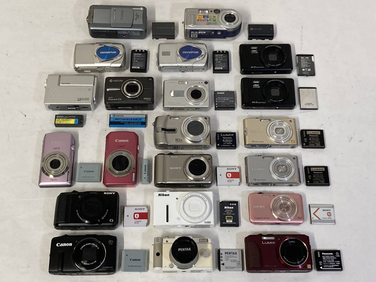 C714 コンパクトデジタルカメラ デジカメ 40台以上 まとめ売り Canon IXY 10S Nikon COOLPIX P330 ...