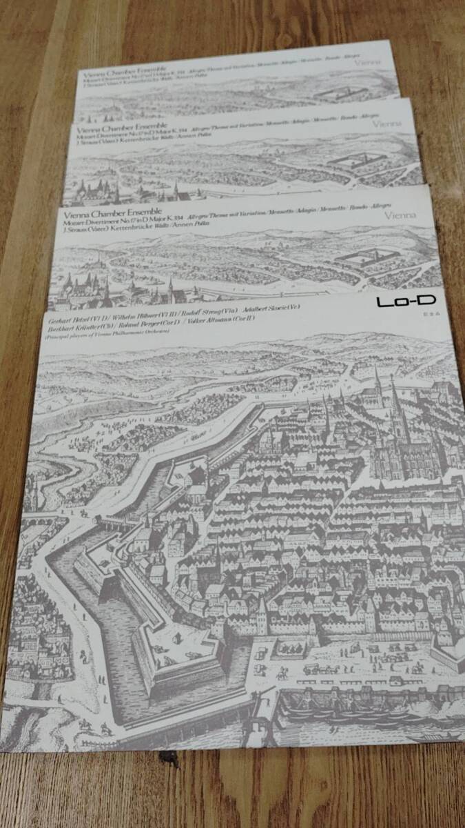 日立Lo-D日本録音/ウィーン フィル室内楽団/VIENNA CHAMBER ENSEMBLE/MOZART:DIVERTIMENTO No.17 K.334 HCR-7301 LP ...