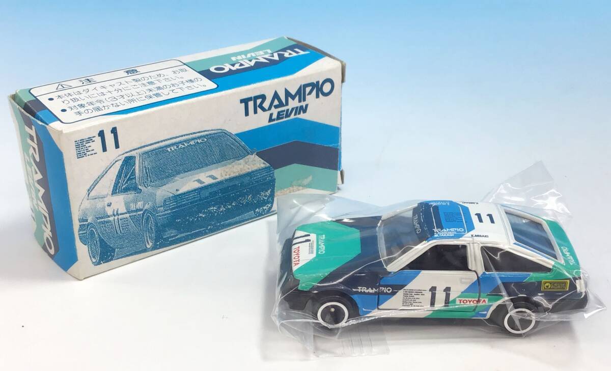 トミカ TRAMPIO TOYOTA COROLLA LEVIN 1986 日本製 ミニカー ADO COMPANY ALL JAPAN ...