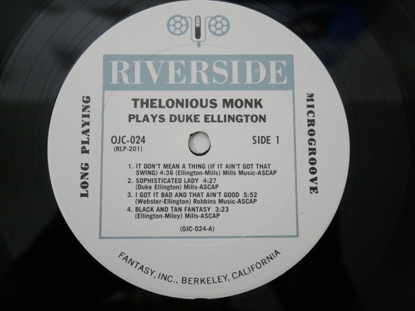 L7-261＜LP/US盤/ ＞セロニアス モンク Thelonious Monk / Thelonious Monk Plays Duke ...