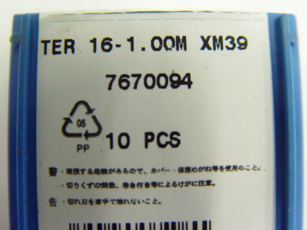 OSG TER16-1.00M XM39 ねじ切りチップ 8個 20116120(旋盤バイト)｜売買されたオークション情報、yahooの商品 ...