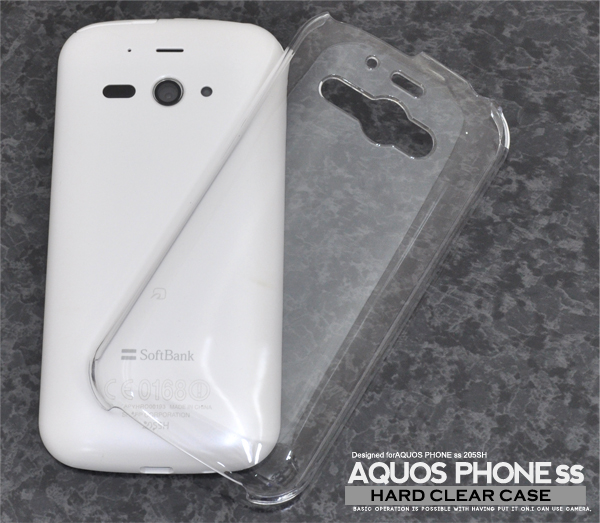 AQUOS PHONE ss 205SH 無地 PC ハードケース クリア 透明(ハードケース)｜売買されたオークション情報、yahooの商品 ...