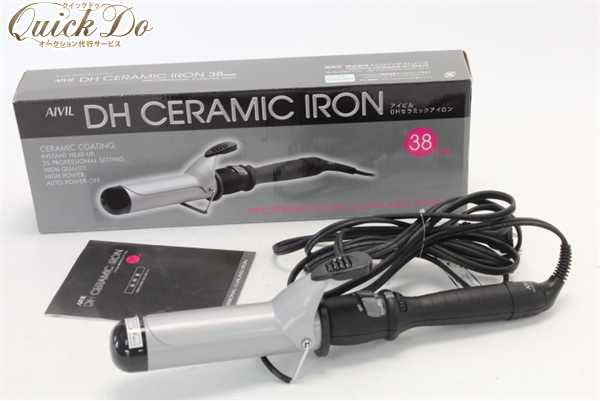 アイビル AIVIL DHセラミックアイロン DH-38CLP 38mm 黒(ヘアアイロン)｜売買されたオークション情報、yahooの商品情報をアーカイブ公開 - オークファン（aucfan.com）