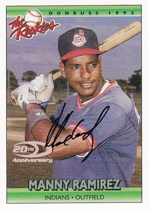 2001 Donruss Manny Ramirez 1992 RC Reprint Auto #/92 BV$150(Donruss)｜売買 ...