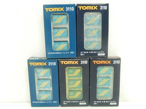 TOMIX 3110 JR 18A形 5t積 有がい コンテナ 5箱 F1234208(その他)｜売買されたオークション情報、yahooの商品 ...