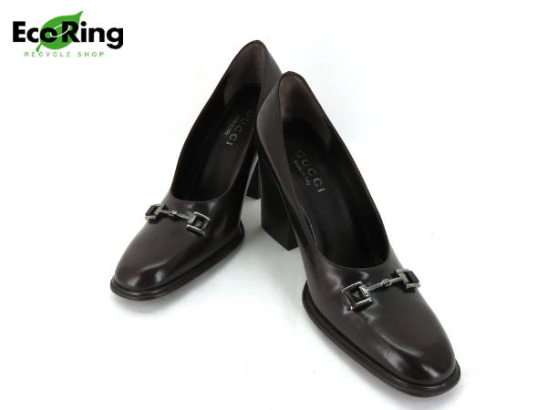 1円 グッチ 太ヒール パンプス size 37C ブラウン BE712(パンプス)｜売買されたオークション情報、yahooの商品情報をアーカイブ公開 - オークファン（aucfan.com）