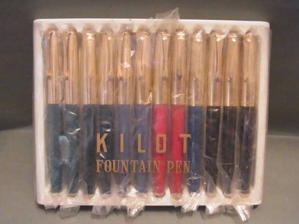 KILOT万年筆 1箱12本入り/菊座クリップ ペン先 スチール製(万年筆一般)｜売買されたオークション情報、yahooの商品情報をアーカイブ ...