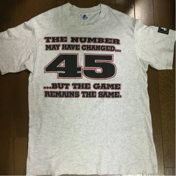 激レア 90s STARTER スターター JORDAN Tシャツ M ジョーダン BULLS 45 4 KAWS 1 OG ROYAL(文字 ...