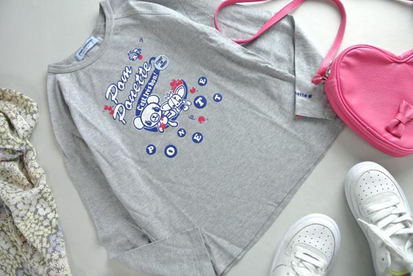 メール便OK ポンポネット プリント カットソー 140cm/グレー(長袖カットソー)｜売買されたオークション情報、yahooの商品情報をアーカイブ公開 - オークファン（aucfan.com）