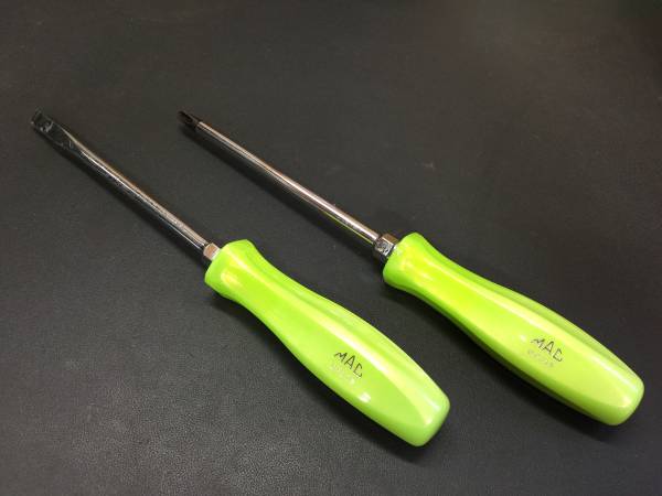 MAC TOOLS マックツール 極 プラス マイナス 2本セット ドライバー ライムキャンディー 限定 DP315 DF315 レア 2013年 当時物(ドライバーセット)｜売買された ...