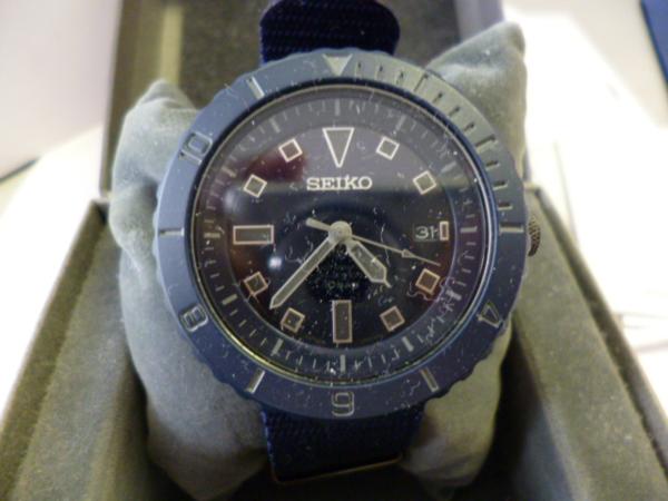 SEIKO セイコー × ナノユニバース SPRIT スマート ダイバー 腕時計 SCVE033 ネイビー ダイバーズウォッチ 自動巻き ...