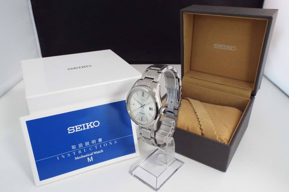 SEIKO セイコー/BRIGHTZ ブライツ/自動巻き/メンズ腕時計/メカニカル オートマチック/デイト/裏スケ/23石/箱付き/6R15 ...