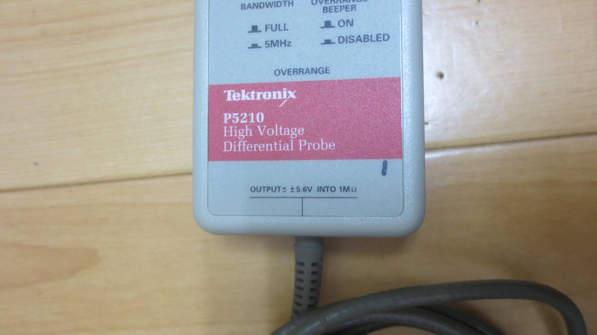 Tektronix P5210 High Voltage Differential Probe 高電圧差動プローブ(その他)｜売買された ...