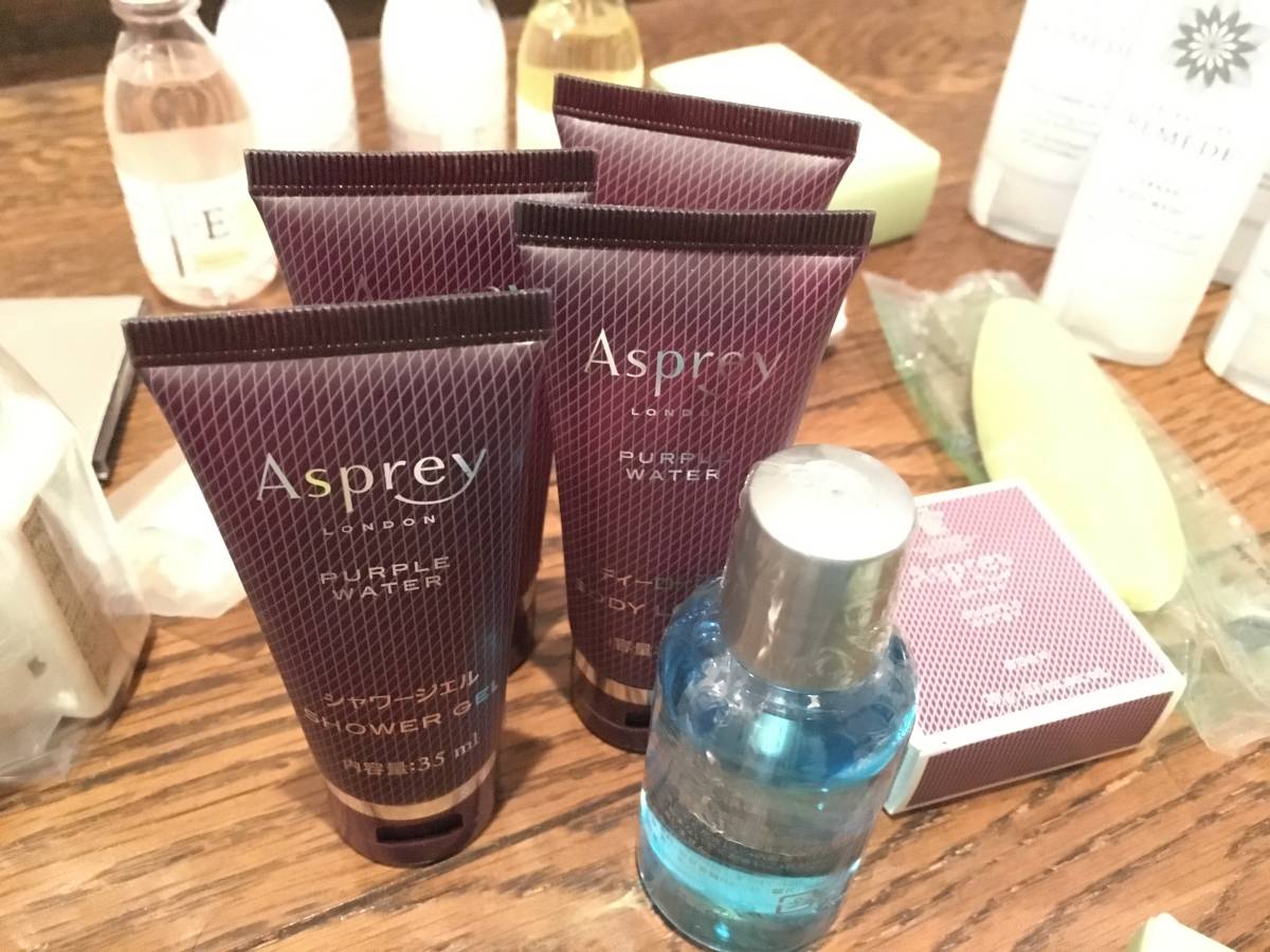 高級ホテルアメニティセット Asprey/THANN/ L'OCCITANE/AROMATHERAPY/MANDARIN TEA/REMEDE ...