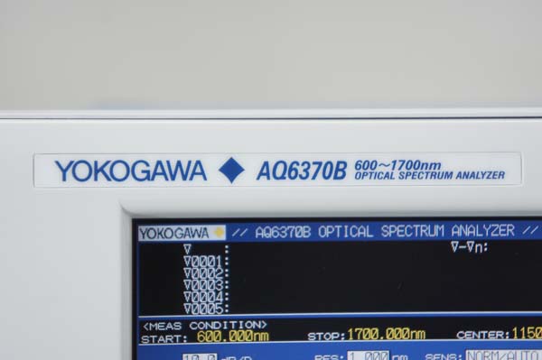 DW 9/2017CAL YOKOGAWA AQ6370B 735302-M/FC/RFC/7N OPTICAL SPECTRUM ...