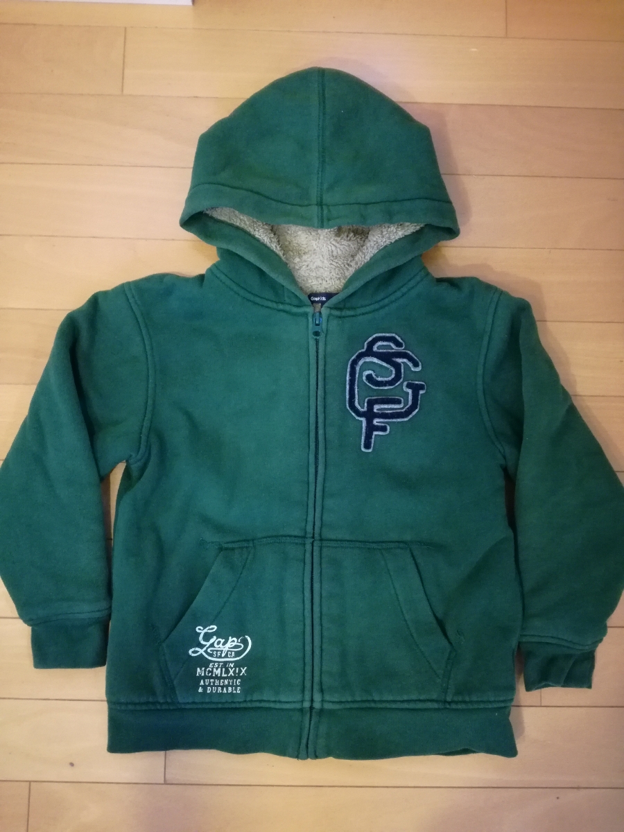 GAP ギャップキッズ 120cm 裏ボアパーカー 前開きファスナー ジャンパー(パーカ)｜売買されたオークション情報、yahooの商品情報をアーカイブ公開 - オークファン（aucfan.com）