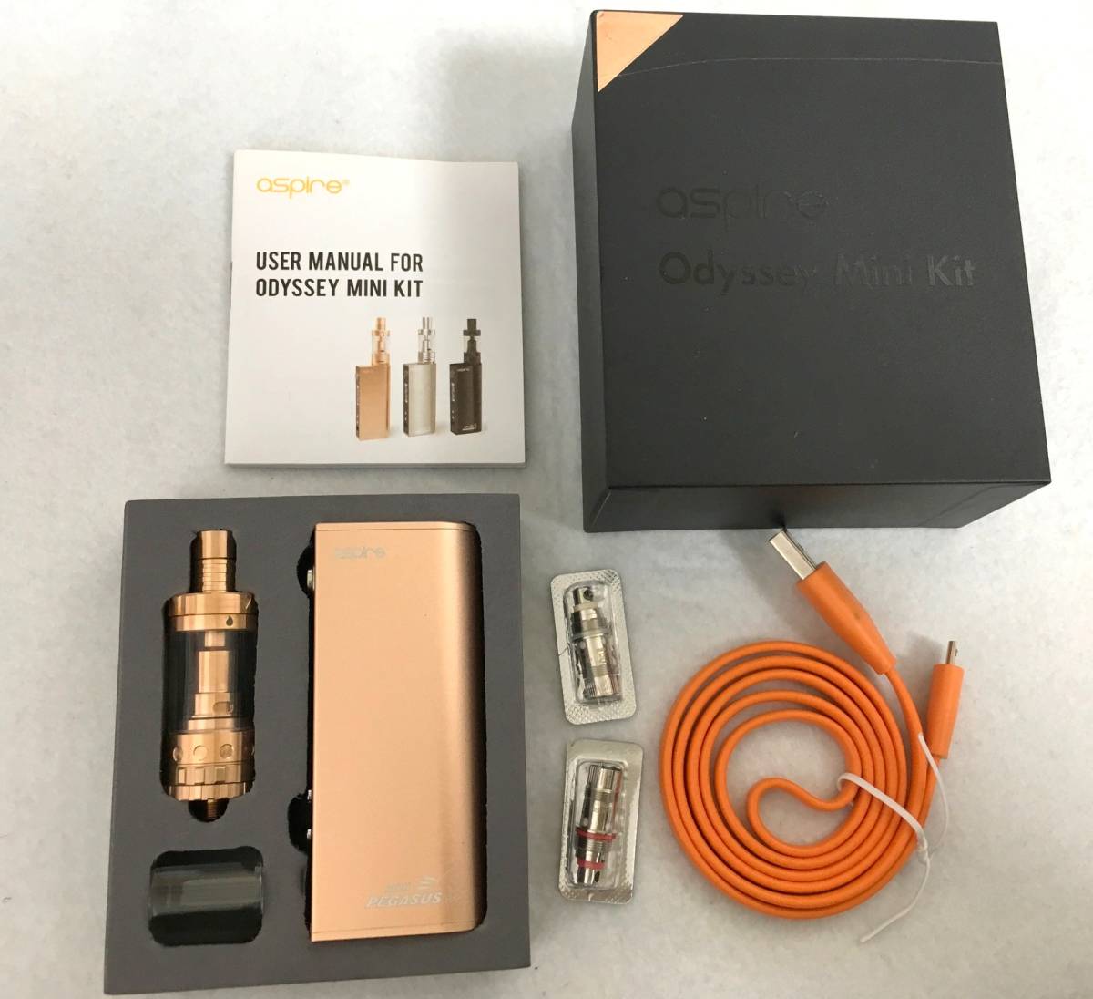Aspire 正規品 Odyssey Mini Kit Pegasus Mini×Triton Mini オデッセイミニキット TC 電子 ...