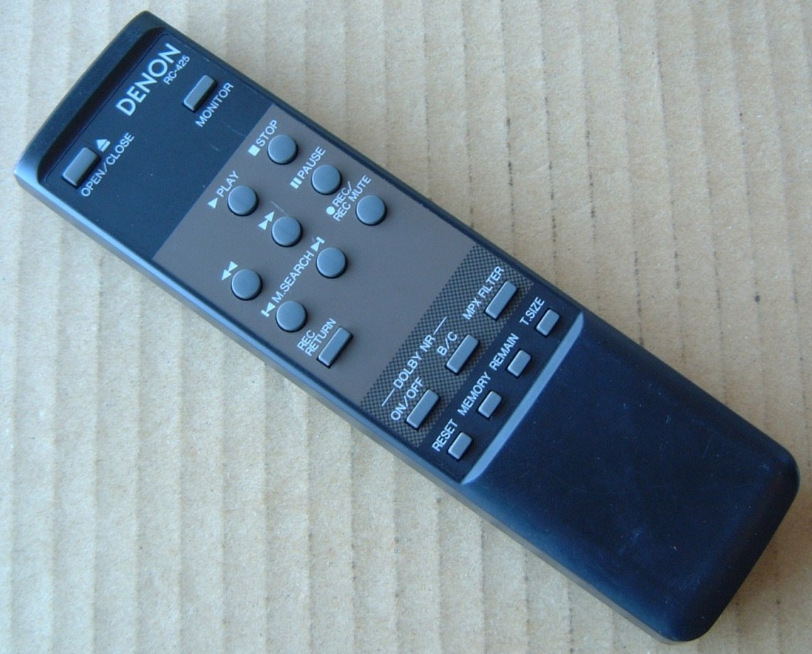 送料140円 デノン DENON カセットデッキ DRS-810G用 リモコン RC-425 日本製(リモコン)｜売買されたオークション情報、yahooの商品情報をアーカイブ公開 ...
