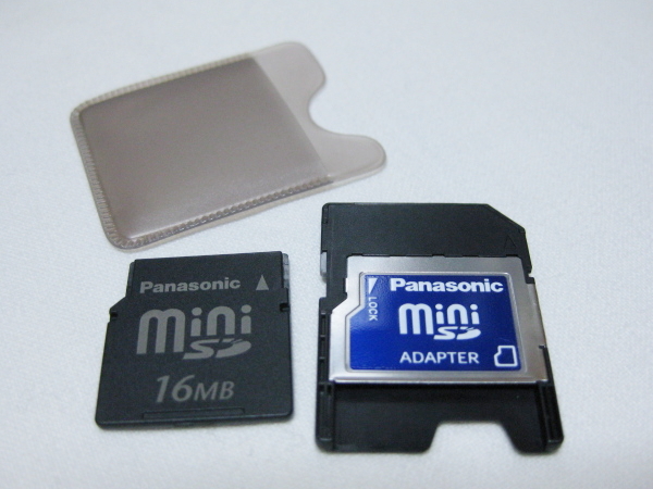 Panasonic mini SDカード 16MB アダプタ付き 送料82円(32MB以下)｜売買されたオークション情報、yahooの商品情報をアーカイブ公開 - オークファン（aucfan.com）