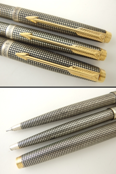 E109 パーカー スターリングシルバー 925 万年筆 ボールペン シャープペン 3本セット(パーカー)｜売買されたオークション情報、yahooの商品情報をアーカイブ公開 - オークファン ...