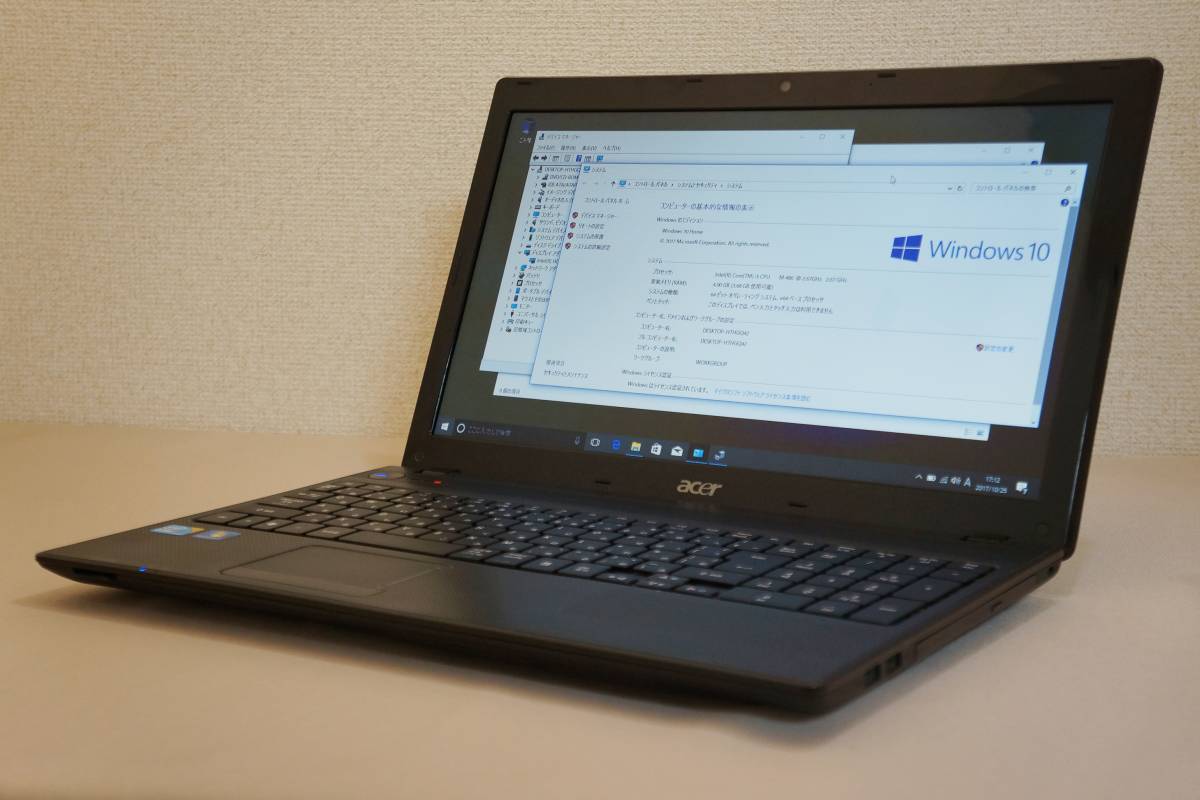 Office付 高速Corei5 M460-2.53GHz 最新Windows10 Home 64bit済 Acer ノートパソコン ...