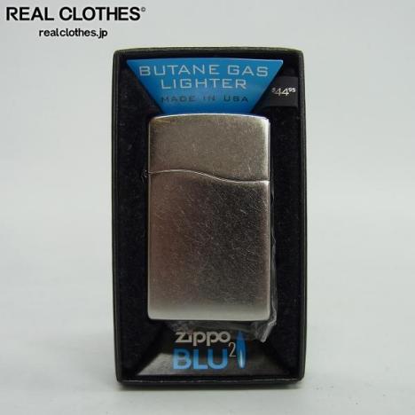 ZIPPO BLU2/ジッポー ガス ターボライター シルバー /UP6(タウン＆カントリー)｜売買されたオークション情報、yahooの商品 ...