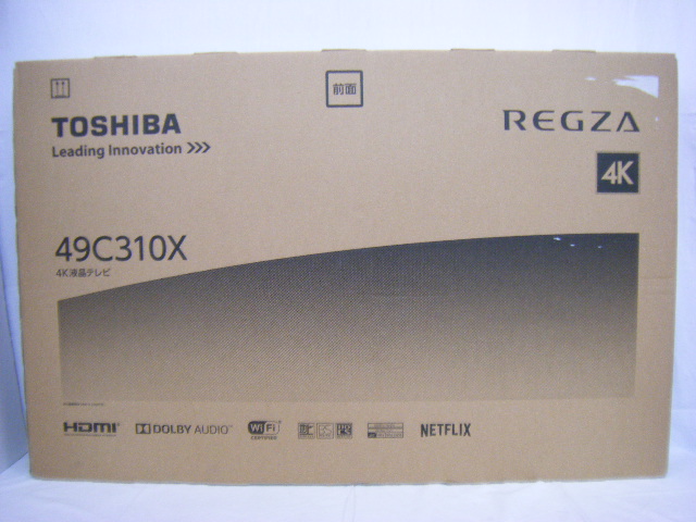 232 TOSHIBA 東芝 REGZA レグザ 49V型 4K液晶テレビ 49C310X(液晶)｜売買されたオークション情報、yahooの商品情報をアーカイブ公開 - オークファン ...