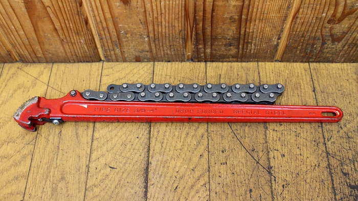 5787A18 SANKI サンキ チェーンレンチ 配管 パイプ 設備 工具(パイプレンチ)｜売買されたオークション情報、yahooの商品情報をアーカイブ公開 - オークファン（aucfan.com）