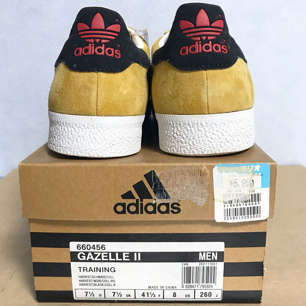 US8 26cm ADIDAS GAZELLE 2 660456 アディダス ガッツレー ガゼル スエード からし 1999年(26.0cm ...