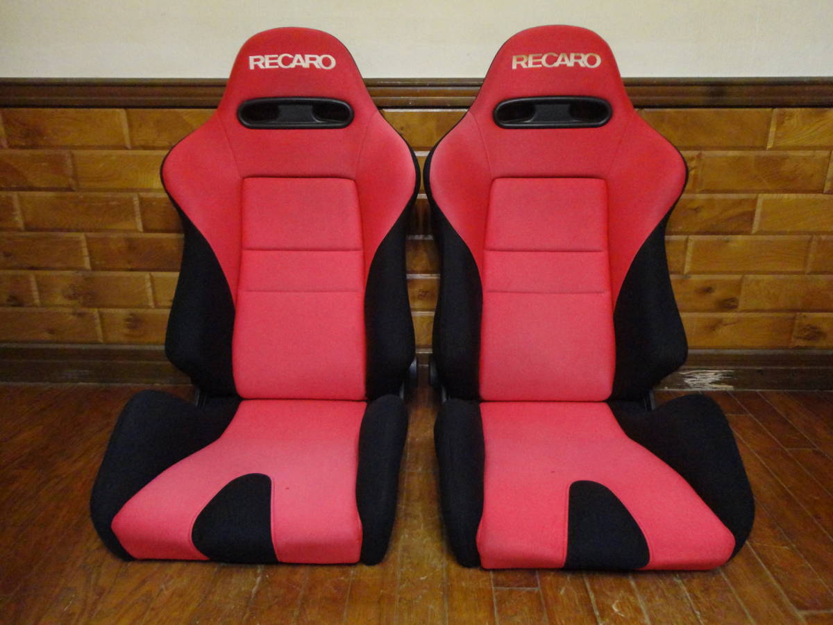 RECARO SR4 SUNDERBOLT ブラック×レッド 正規品 2脚セット(本体)｜売買されたオークション情報、yahooの商品情報を ...