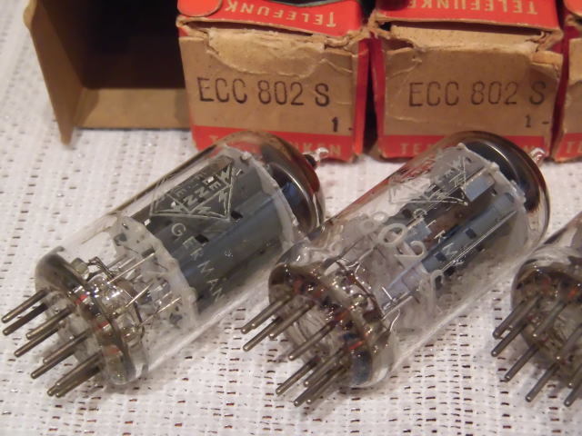 ECC802S リブプレート Telefunken テレフンケン 有 4本組 6198A(真空管)｜売買されたオークション情報、yahooの商品情報をアーカイブ公開 - オークファン ...