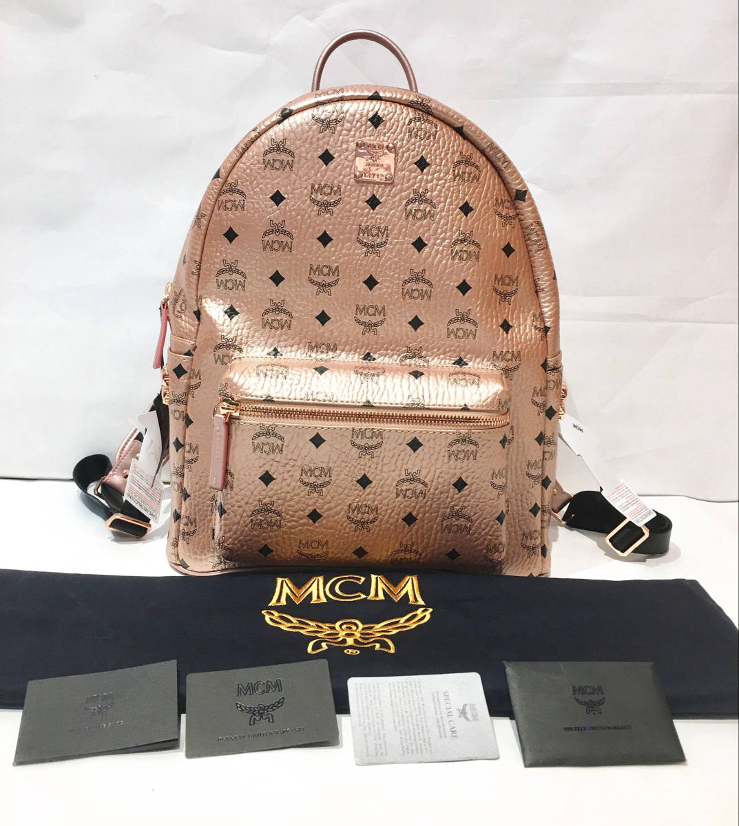 MCM エムシーエム バッグ バックパックリュックサック ロゴバック レディースバック(ブリーフケース、書類かばん)｜売買されたオークション ...
