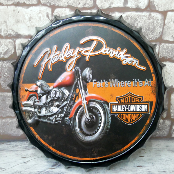 王冠 ブリキ看板 蓋 アメリカン雑貨 HARLEY DAVIDSON ハーレーダビッドソン バイク 42cm 65(看板)｜売買されたオークション情報、yahooの商品情報をアーカイブ公開 ...