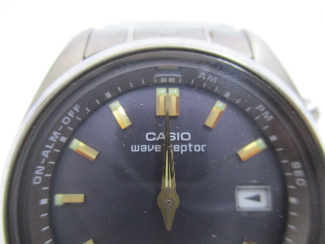 CASIO カシオ wave capter 3721 WVQ-110TDJ タフソーラー 電波腕時計 10気圧防水 不動品 1円スタート ...