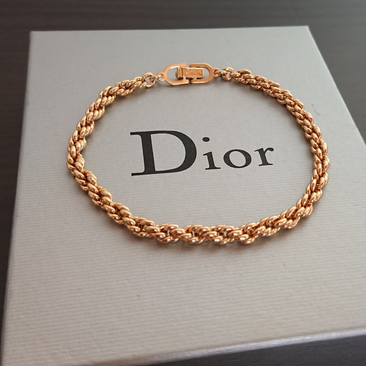 Christian Dior クリスチャン ディオール スクリューチェーン ブレスレット ゴールド色 5ja(ブレスレット)｜売買された ...