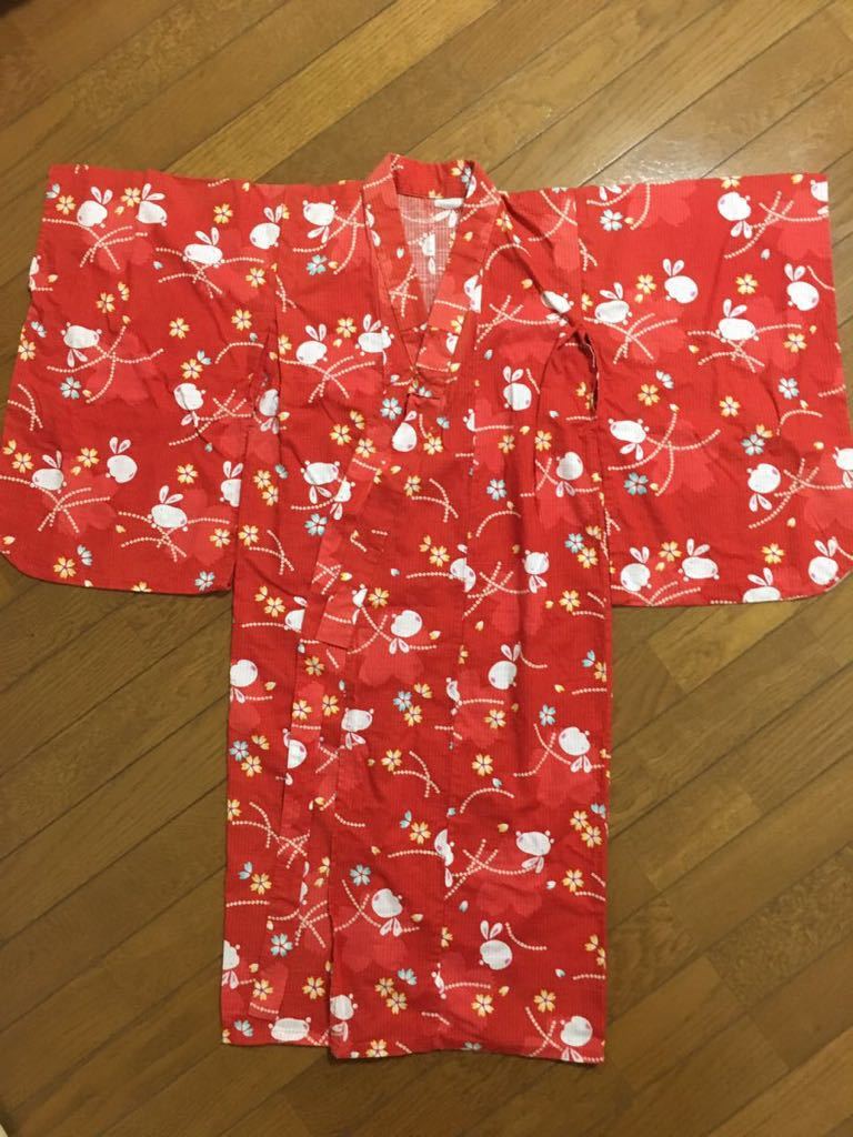 ユニクロ 浴衣 桜とウサギ柄 UNIQLO サイズ110 女の子用 赤 レッド 女児 USED(110（105～114cm）)｜売買されたオークション情報、yahooの商品情報をアーカイブ公開 ...