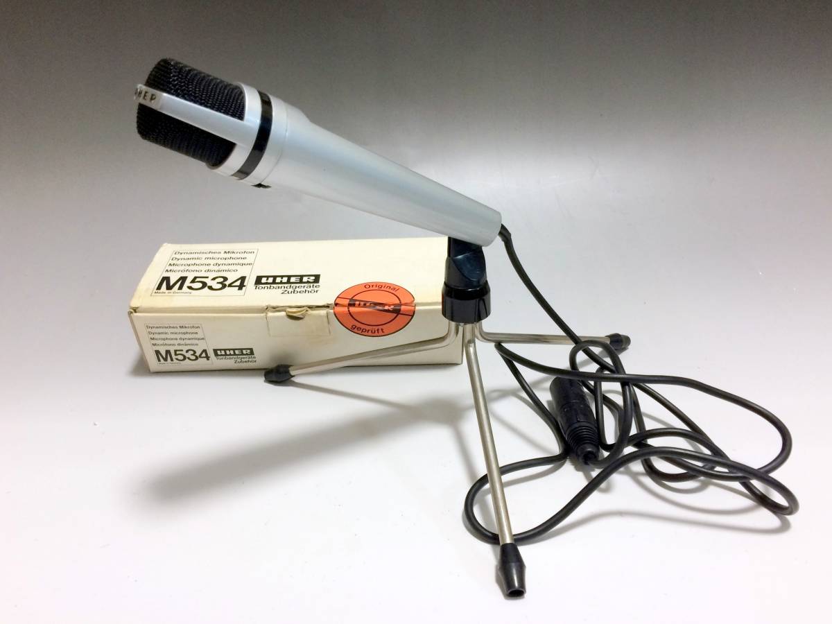 ドイツ製 完動品 UHER ウーヘル M534 ダイナミックマイク SENNHEISER MD421 白クジラと同傾向 #2(ダイナミック ...