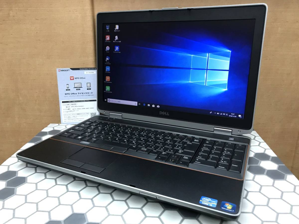 Windows10Home正規ライセンス 最新Office はがきソフト DELL Latitude E6520 Core i5 2520M ...