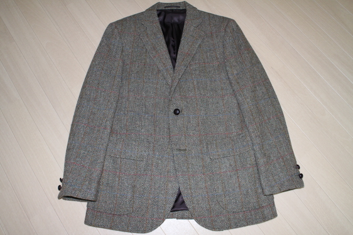 数回着用のみ J.PRESS A6 Jプレス Harris Tweed 2つボタン 定番 ツイードジャケットPRESSCLUSIVE C94-W82-T175 トラッド 高級ライン(男性用 ...