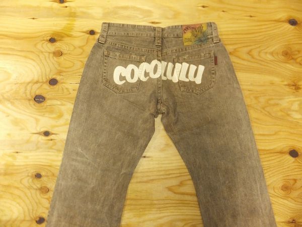 COCOLULU ココルル ケツルル カラーデニムジーンズパンツ 茶 27(ココルル)｜売買されたオークション情報、yahooの商品情報を ...