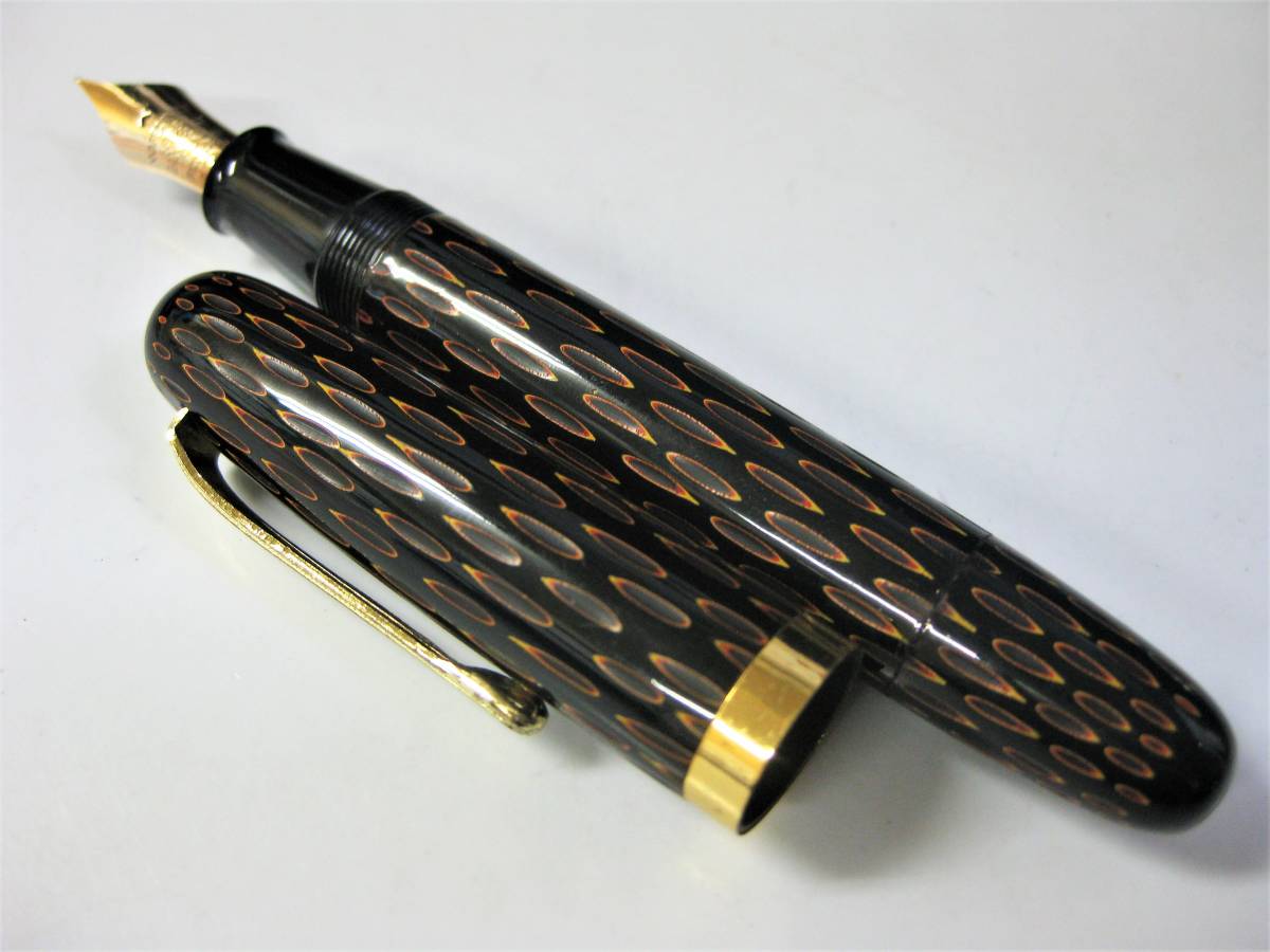 WARRANTED/ワランテッド 木製漆塗 ペン先585-14KARAT.PEN.IRIDOSUMIN.60JISマーク.4622刻印 レア B23-B2(万年筆一般)｜売買されたオークション ...