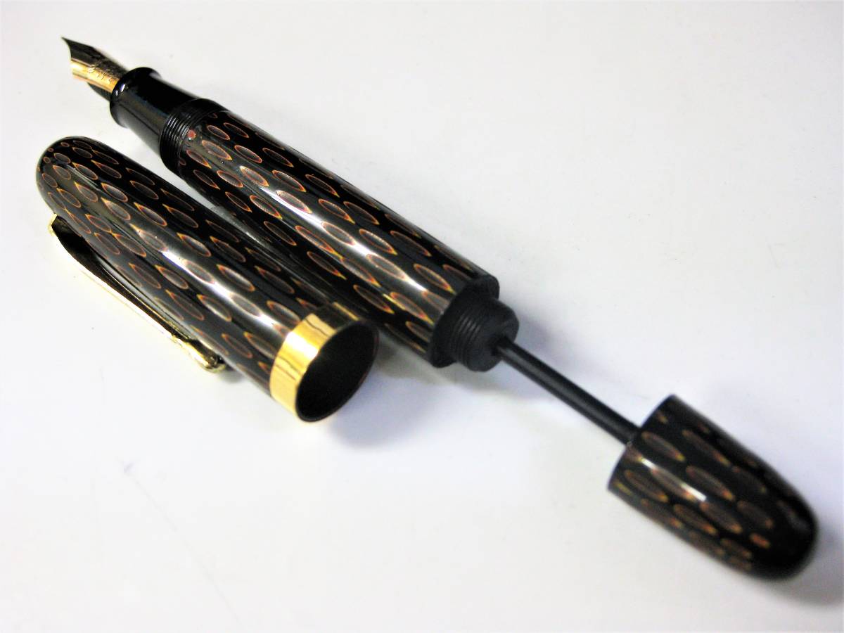 WARRANTED/ワランテッド 木製漆塗 ペン先585-14KARAT.PEN.IRIDOSUMIN.60JISマーク.4622刻印 レア B23-B2(万年筆一般)｜売買されたオークション ...