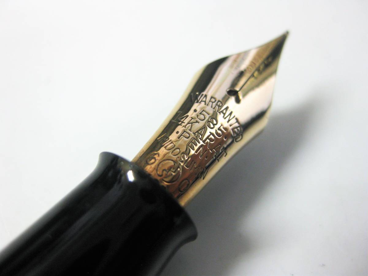 WARRANTED/ワランテッド 木製漆塗 ペン先585-14KARAT.PEN.IRIDOSUMIN.60JISマーク.4622刻印 レア B23-B2(万年筆一般)｜売買されたオークション ...