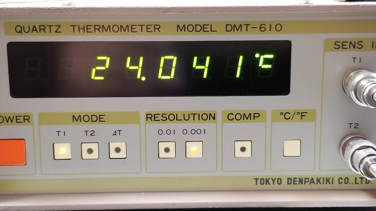 東京電波 DMT－610 デジタル精密クオーツ温度計 簡易 0 000 120 000℃(電気計測器)｜売買されたオークション情報、yahoo ...