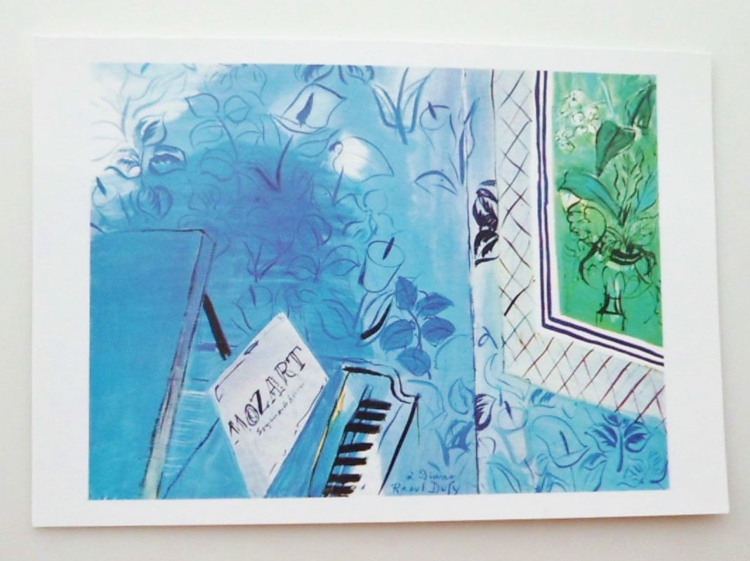 ポストカード Raoul DUFY ラウル デュフィ 音楽⑥ The Blue Mozart モーツァルト 個人蔵 パリ フランス製(その他 ...