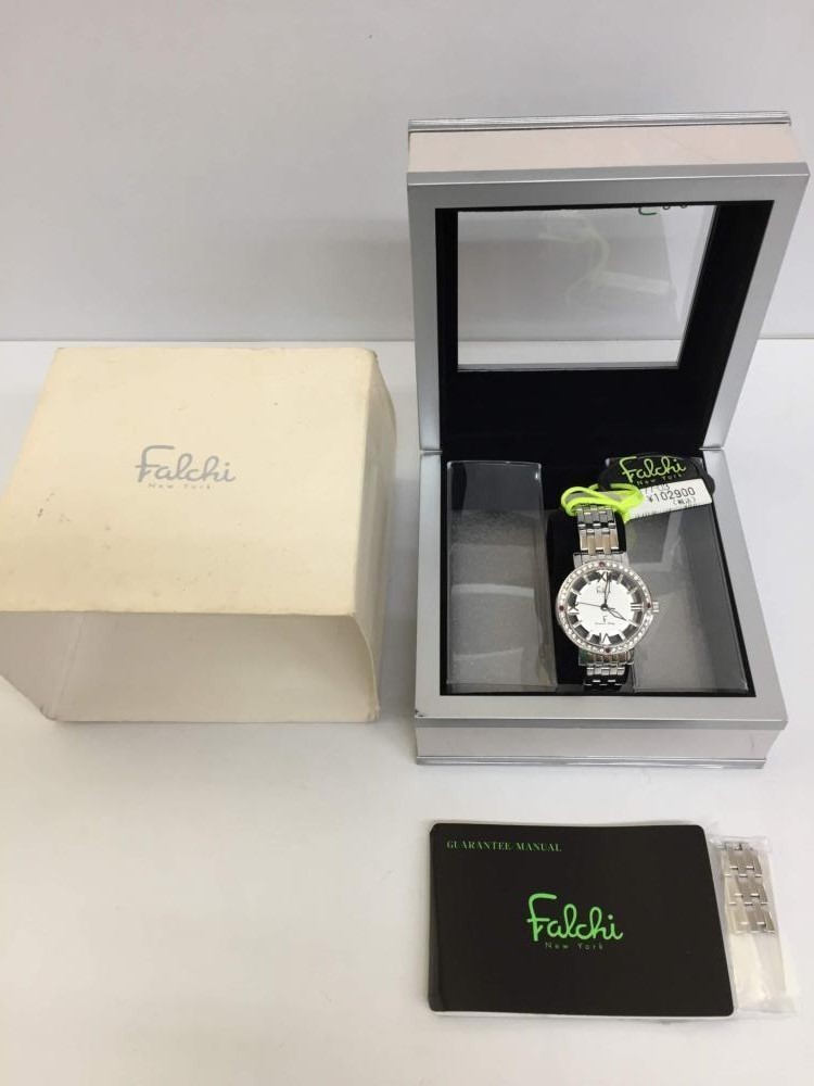 10f.Z482 ジャンク Falchi NEW YORK ファルチニューヨーク 腕時計 動作未確認(3針（時、分、秒）)｜売買された ...
