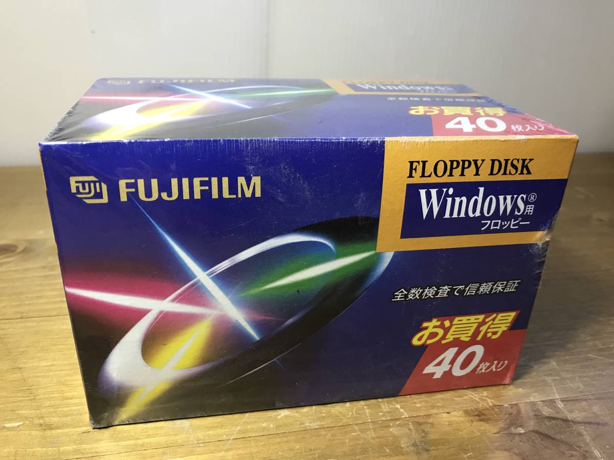 FUJIFILM 富士フィルム FLOPPY DISK Windows 用 フロッピー 40枚入り MF2HDDV FK40 3.5インチ ...