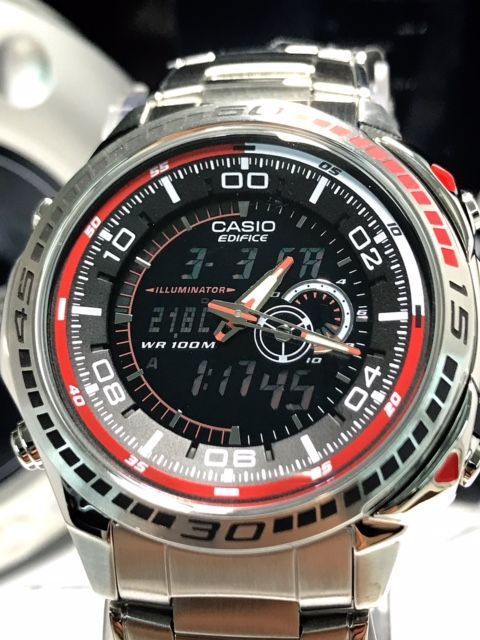 CASIO カシオ アナデジ 腕時計 EDIFICE エディフィス 正規品 ワールドタイム 世界48都市 フルオートカレンダー メンズ(EDIFICE)｜売買されたオークション情報、yahoo ...